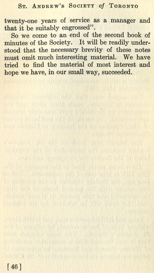 One Hundred Years Ago