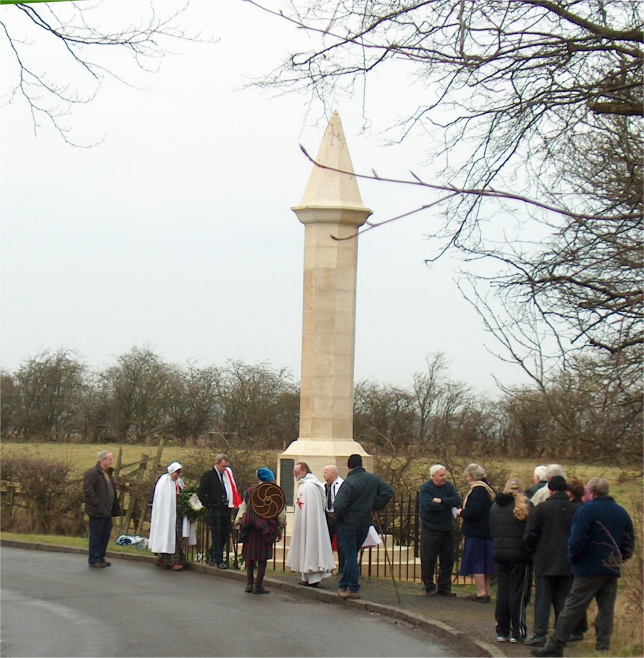 At the Battle of Falkirk